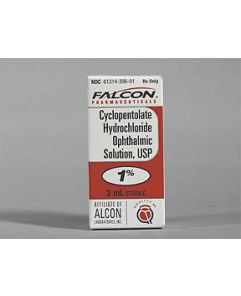 Cyclopentolate HCl 1% Ophthalmic Drops Dropper Bottle 2 mL