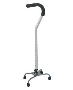 Quad Cane, Narrow Base, Invacare Grip, 2/cs