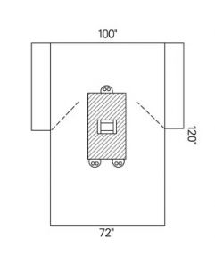 Transverse Laparotomy Drape, 15/cs