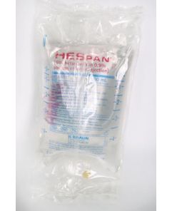 500mL HESpan®, 6% Hetastarch in 0.9% Sodium Chloride Injection, E